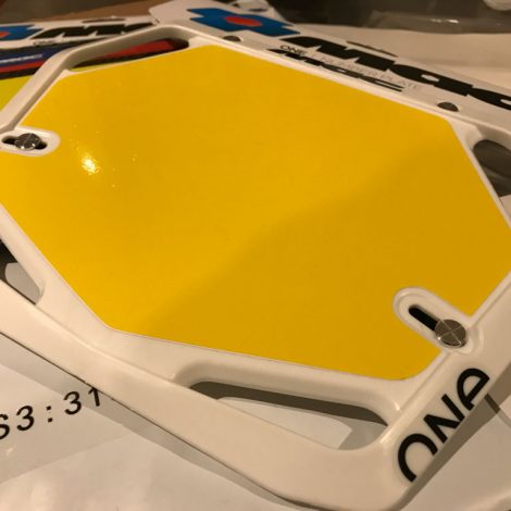 Mac Components One BMX Number Plate - bmxultra.com